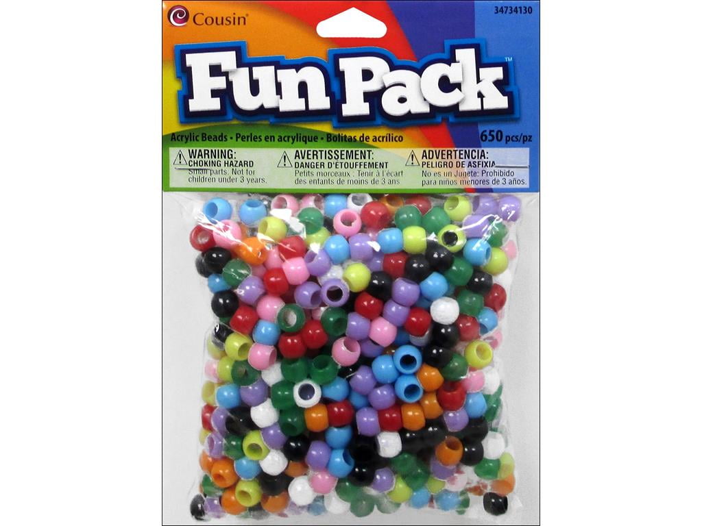 Fun Pack Acrylic Mini Pony Beads, 650pk, Assorted Colors - Walmart.com