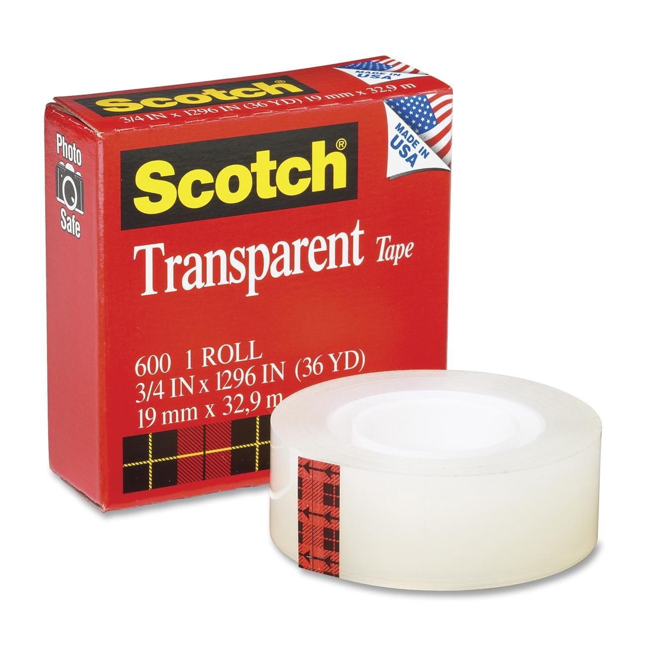 3M 600 Transparent Cellophane Tape 3 4 X 36 Yds Walmart
