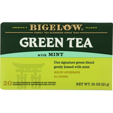 Bigelow Green Tea Classic, Tea Bags, 20 Count - Walmart.com
