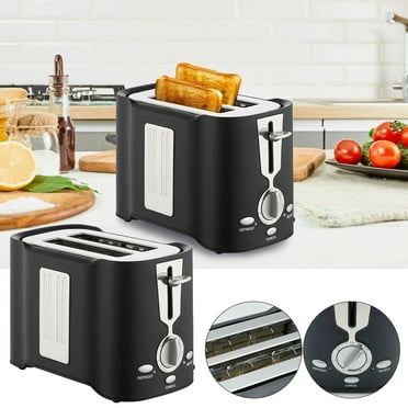 Mainstays 4 Slice Black Toaster Oven with Dishwasher-Safe Rack & Pan, 3 ...