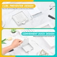 BDKWID-Sticky Notes Holder Cute with Stencil, Wavy Self-Stick Notepad ...