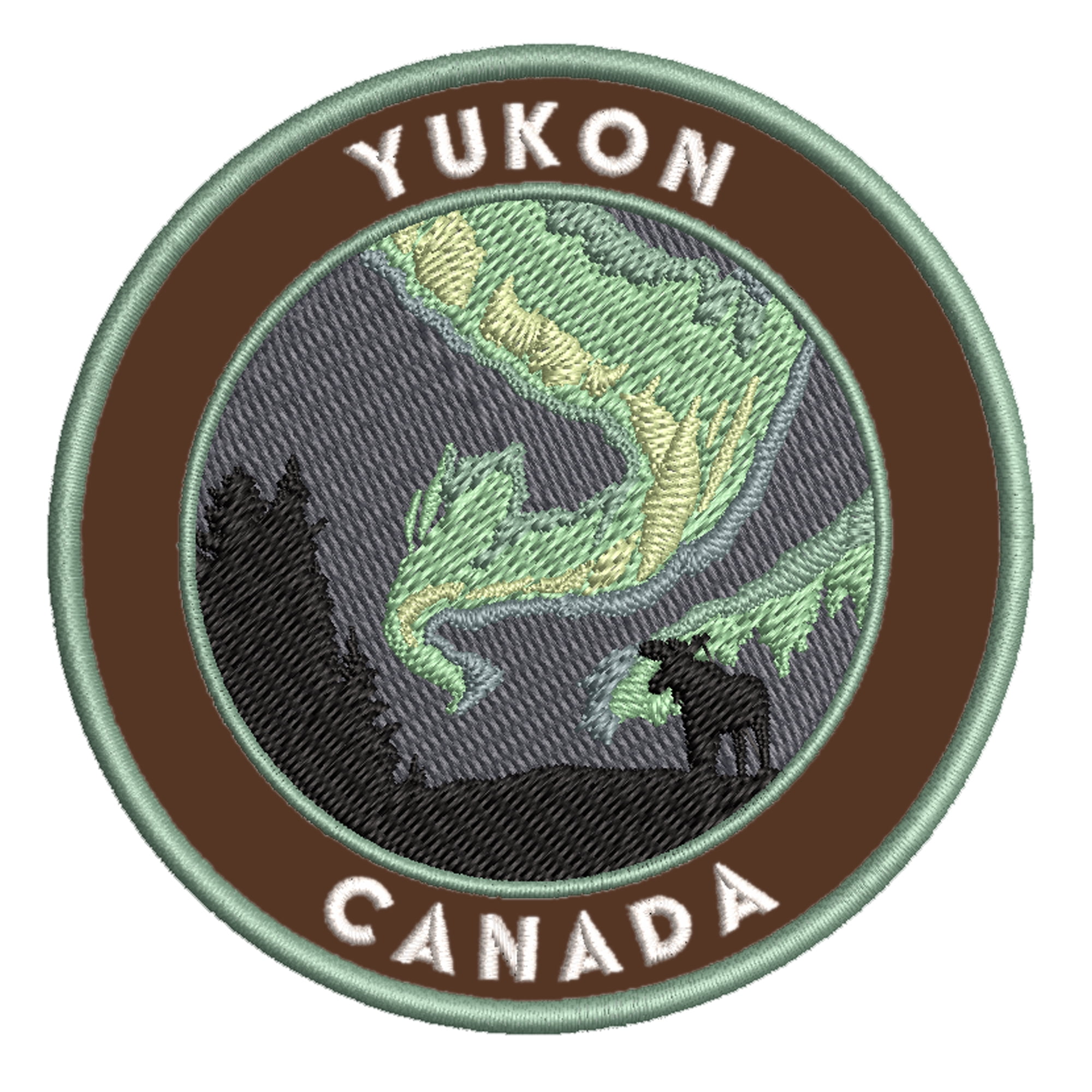 Yukon, Canada 3.5 Inch Iron Or Sew On Embroidered Fabric Badge Patch ...