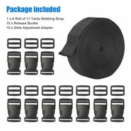 BLACK 1 INCH POLYPROPYLENE WEBBING - Walmart.com