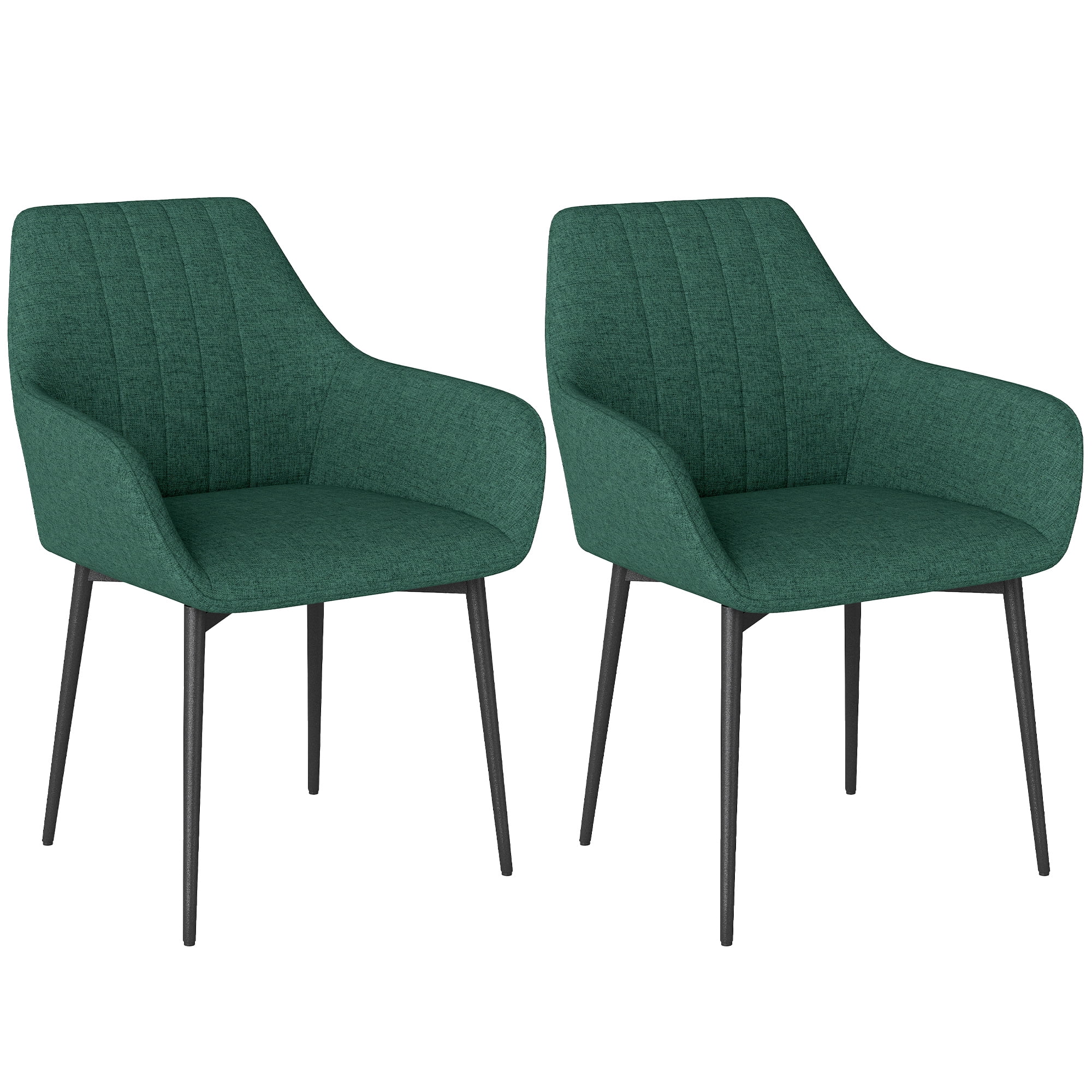 Click here for Homcom Dining Chairs Set Of 2  Upholstered Accent... prices