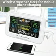 Digital Weather Station Clock Indoor Outdoor Weather Forecast ...