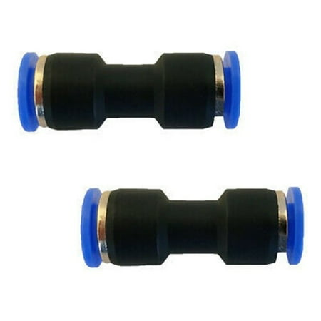 Greenne 2Pc 6Mm Od Tube Pneumatic Straight Union Connector, Push To ...