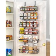Wall-mount Spice Rack with guard rail, Chrome - Set of 4 - Walmart.com