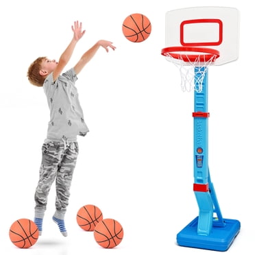 Little Tikes Adjust 'n Jam Pro: Adjustable Hoop & Net for Kid's Play ...