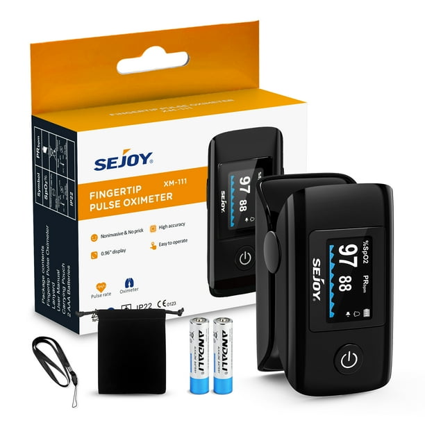 Sejoy Finger Pulse Oximeter,Oxygen Finger Monitor,Blood Oxygen ...