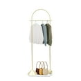 Clothing Rack Portable Gold Coat Rack Stylish Gold Freestanding Rack W ...