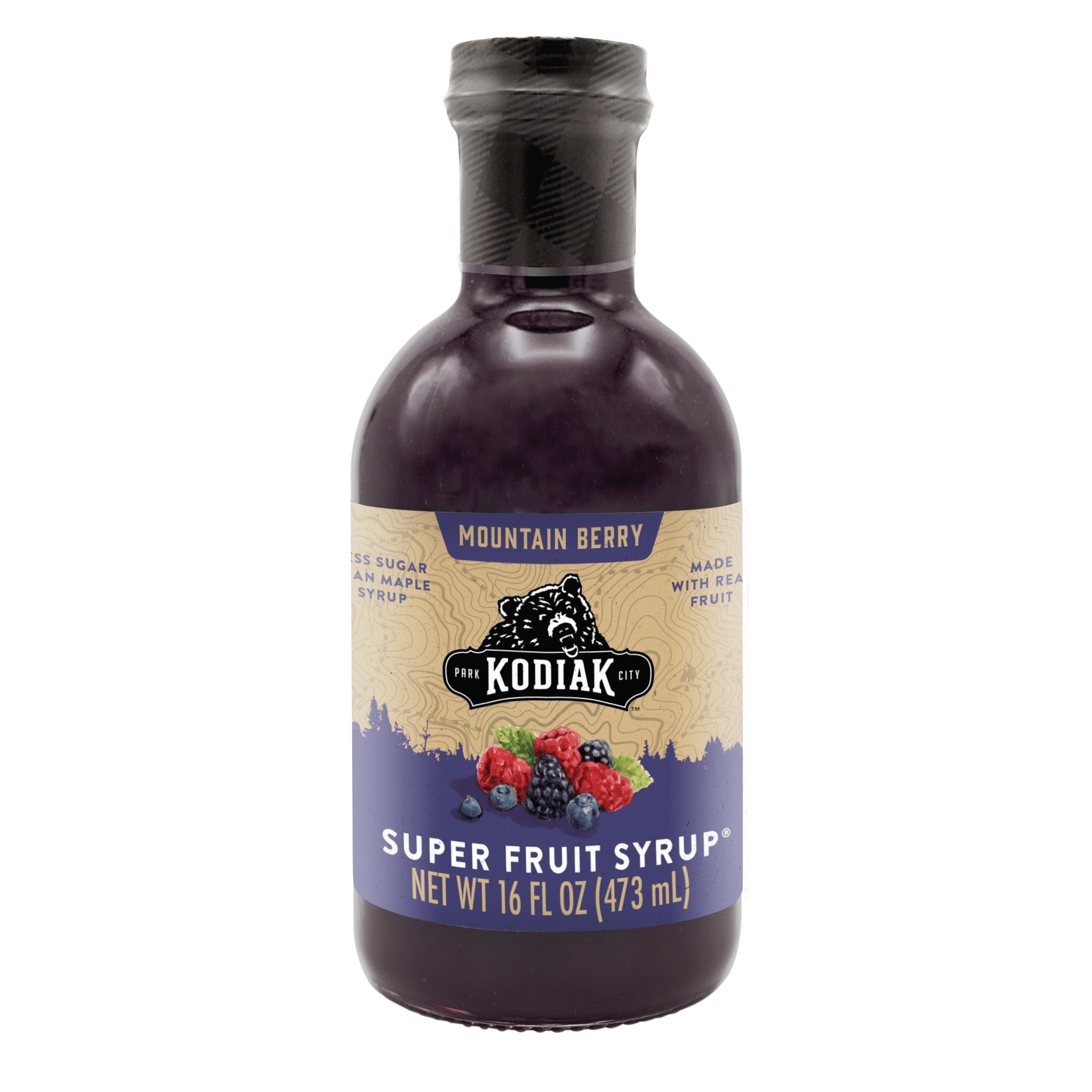 Kodiak Mountain Berry Super Fruit Syrup, 16 fl oz - Walmart.com