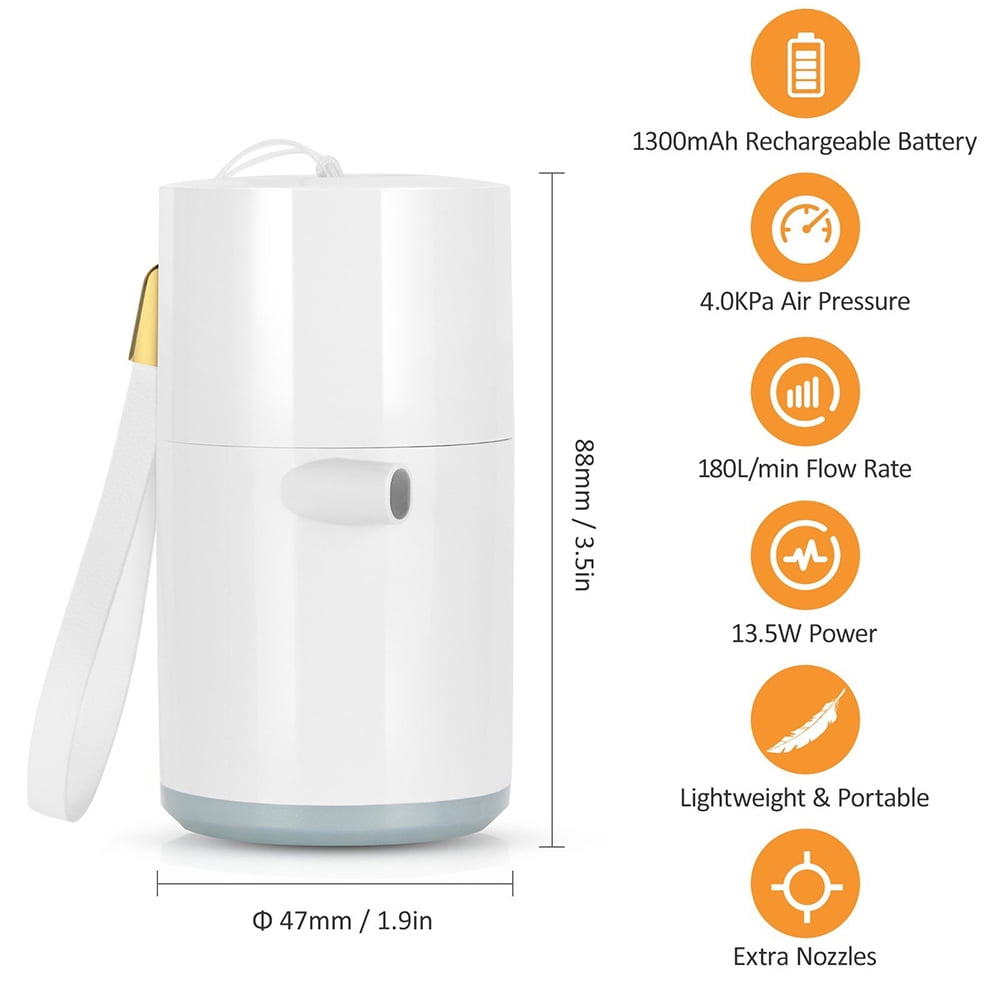 Ounamio Inflatable Pump Vacuum Pump Camping Light 3-in-1, Electric ...