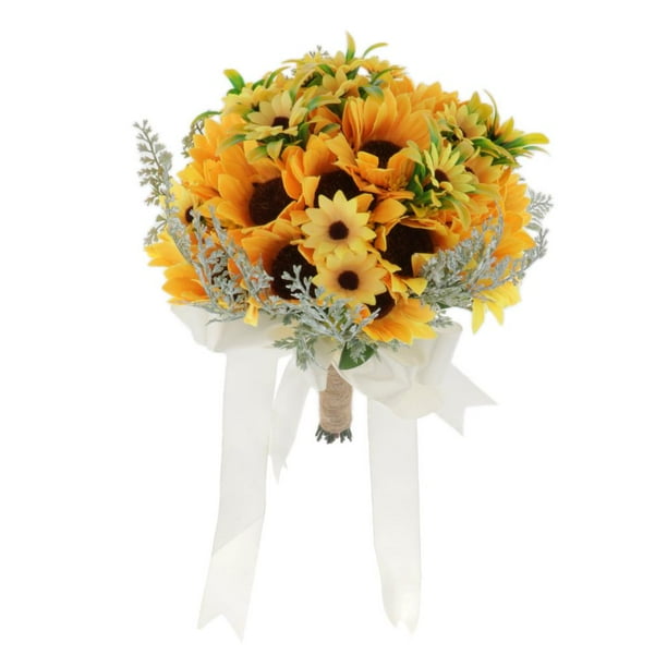 Ramo de Flores girasoles Artificiales Macarena Decoración para Bodas | Walmart en línea