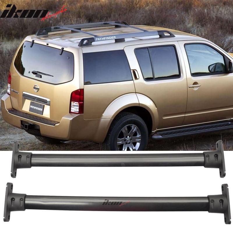 Ikon Motorsports Fit For 05-12 Nissan Pathfinder Cross Bar Roof Rack ...