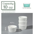 DOWAN 10Oz Big Porcelain Ramekins Set of 4, White Ceramic Baking Bowls ...