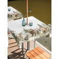 Bear Deer Fox Rabbit Square Outdoor Tablecloth with Umbrella Hole ...