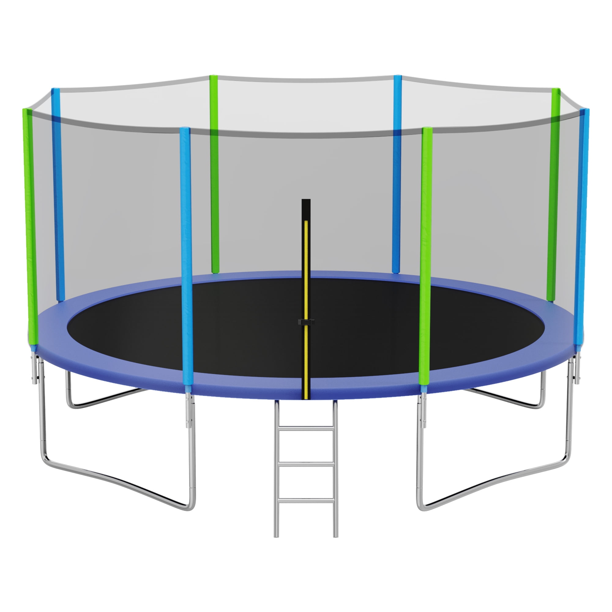 Kumix Trampoline with Enclosure, 1200LBS 12FT 16FT Trampoline for Kids ...
