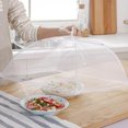 1pc White Square Folding Food Cover Outdoor and Indoor Dust-proof Anti ...