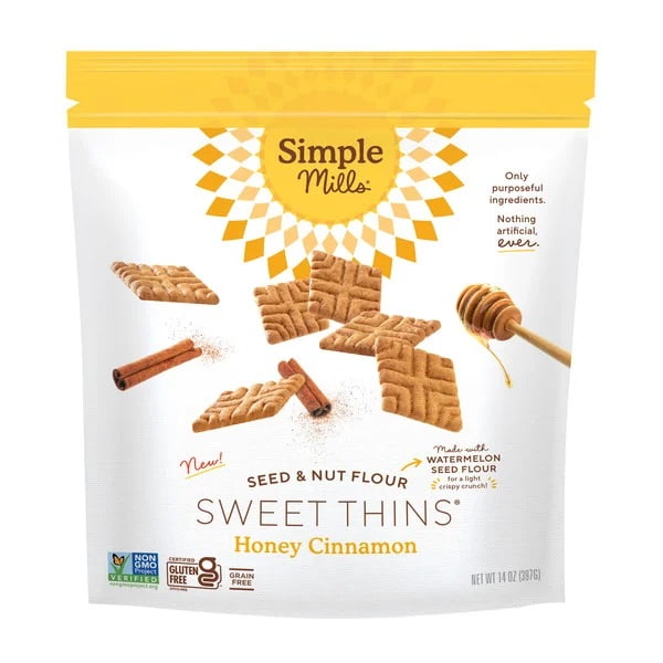 Simple Mills Honey Cinnamon Sweet Thins, 14 Ounce - Walmart.com