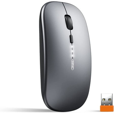 Silent Wireless Mou , [Upgraded: Battery Level Visible], Ultra Slim 2.4 ...