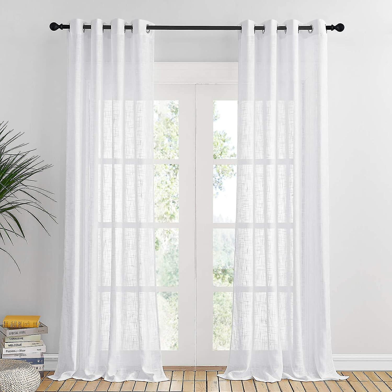 Click here for Waca09 Voile Window Curtains - White Voile Voile G... prices