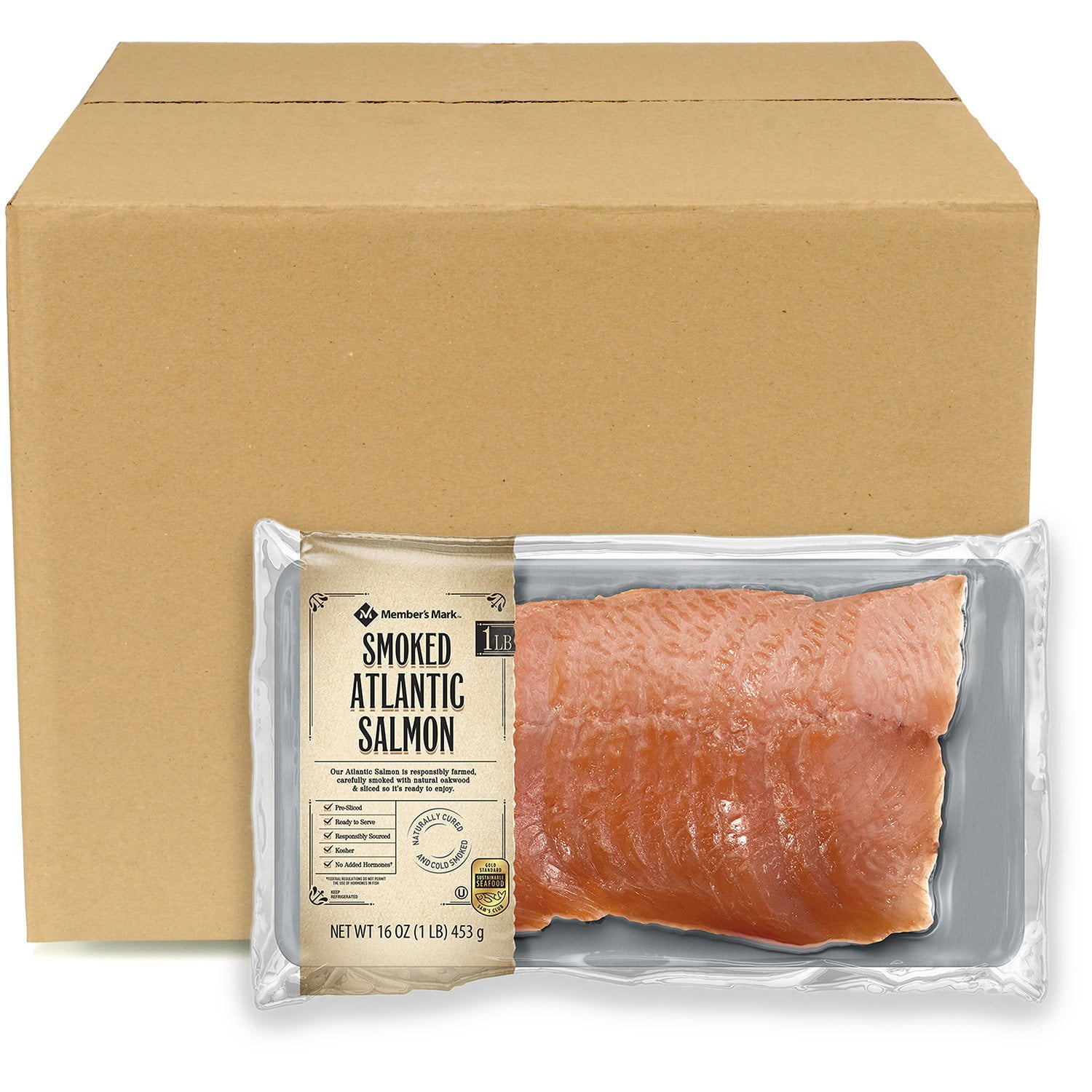 Member's Mark Cold Smoked Atlantic Salmon, Case 18 ct. - Samsclub.com