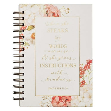 With God All Things are Possible Large Wirebound Journal with Elastic ...