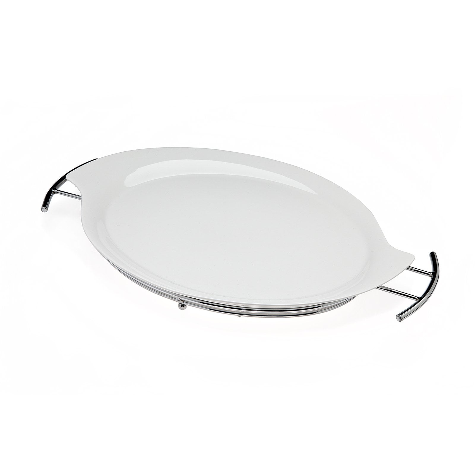 Generic Natural Oval Serving Tray Handled On Rack - Walmart.com