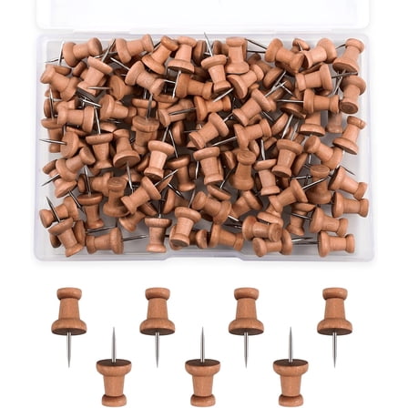 Officemate Steel Thumb Tacks, 3/8 inch Head, Silver, 100/Box (92912 ...