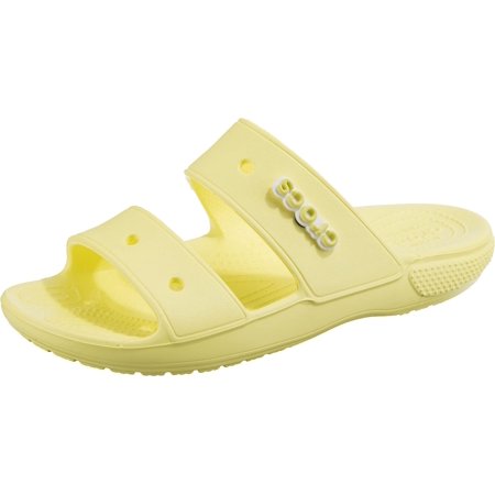 Crocs Unisex Men's and Women's Classic Two-Strap Slide Sandals, Sulphur ...