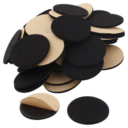 Office Self Adhesive Table Chair Furniture Felt Pads Mats Black 50mm ...