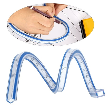 Flexible Tracing Ruler, Color Long Lasting Plastic Soft Flexible ...