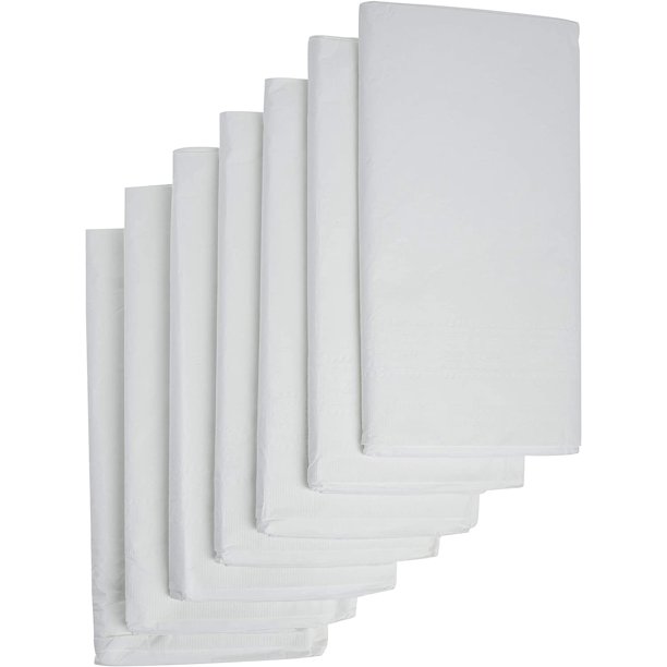 Linette 7 Piece 3-Ply Table Cover Absorbent Waterproof Plastic Back ...