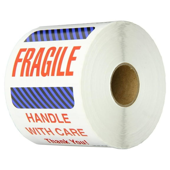 Fragile Handle With Care Sticker Warning Label Package 100pcs Mailing ...
