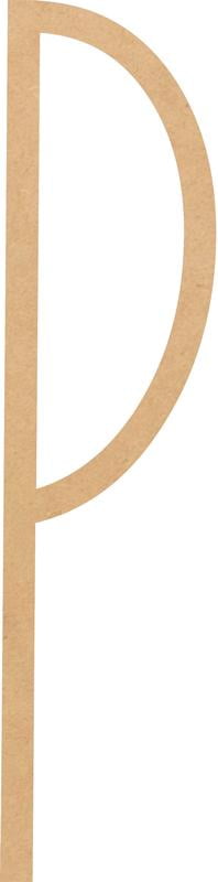 Wood MDF Letter P, Craft Alphabet 10'' Small Home Décor, Motherburger ...
