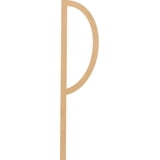 Wood MDF Letter P, Craft Alphabet 10'' Small Home Décor, Motherburger ...