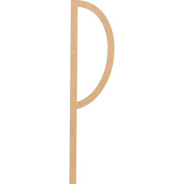 Wood MDF Letter P, Craft Alphabet 10'' Small Home Décor, Motherburger ...