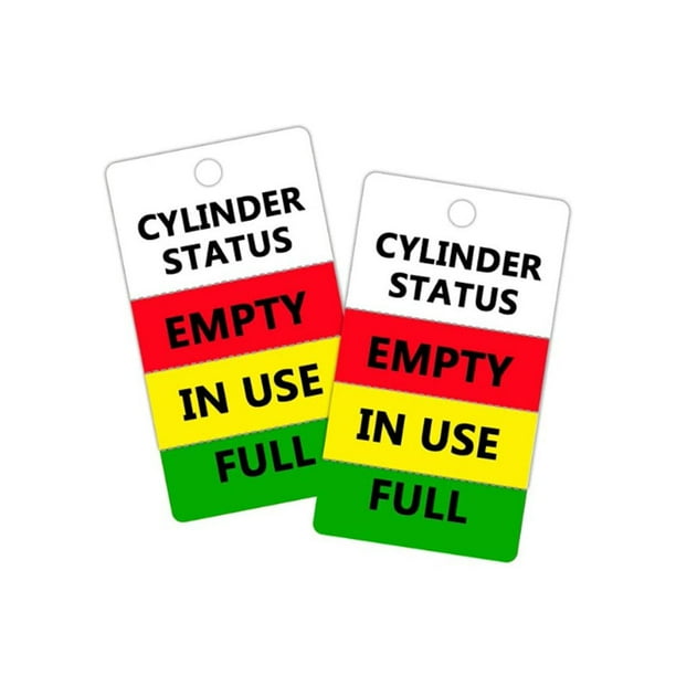 Cylinder Status Sign Tags,Full,in Use,Empty Cylinder Cardboard,4x2 inch ...