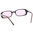True Vintage Small Frame Rectangle Sunglasses Color Tinted Lens 46mm ...