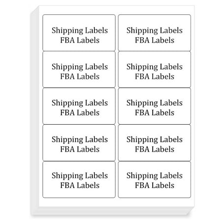 FungLam Shipping Address Labels, 2" x 4", White Self-Adhesive ...