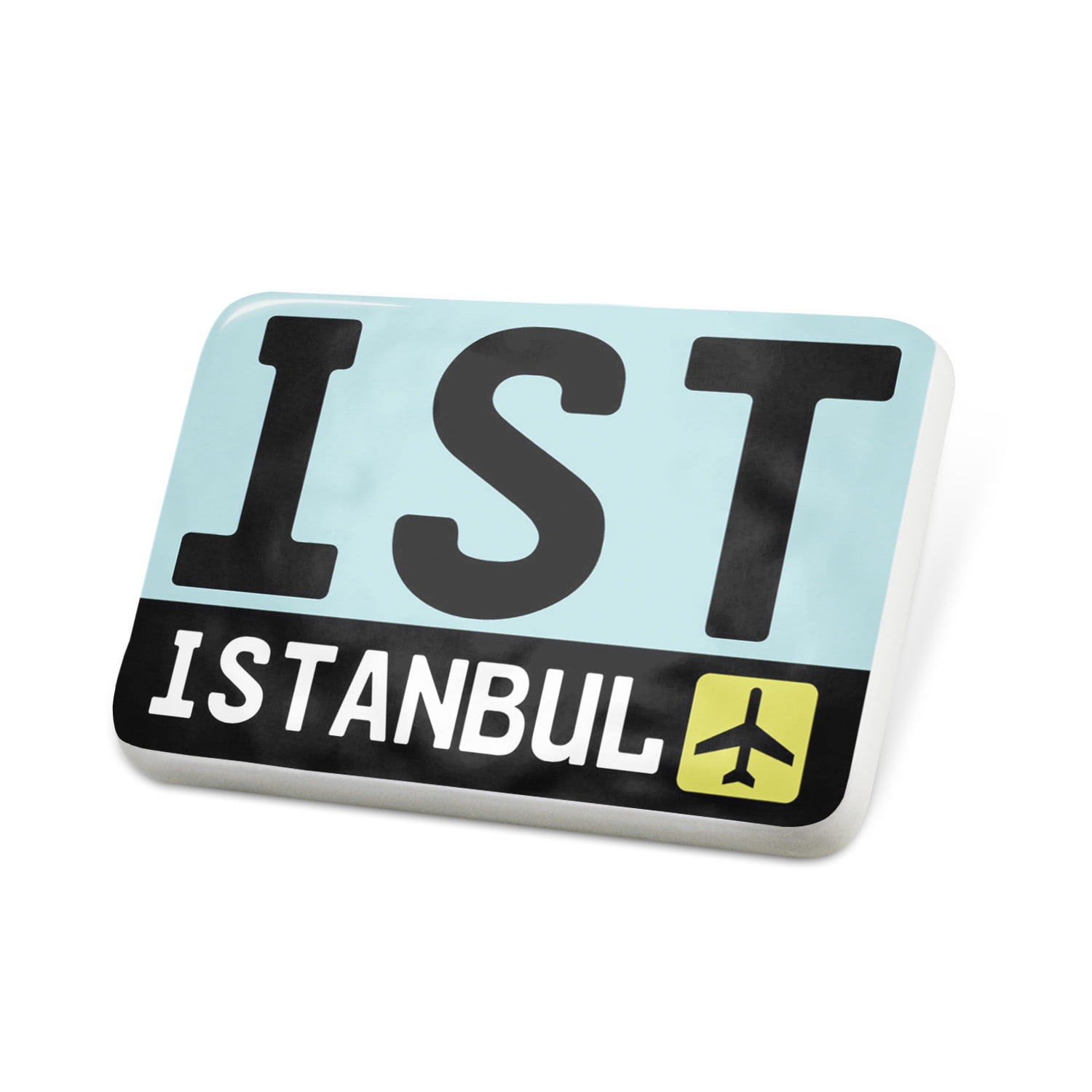 Porcelein Pin Airport code IST / Istanbul country: Turkey Lapel Badge ...