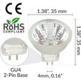 Simba Lighting, Halogen MR11 Bulb, 12V 10W GU4 2-Pin, 2-Pack - Walmart.com