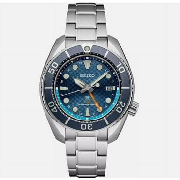 Seiko Prospex Sea Aqua Sumo GMT Blue Dial Solar Diver's SFK001J1 200M ...