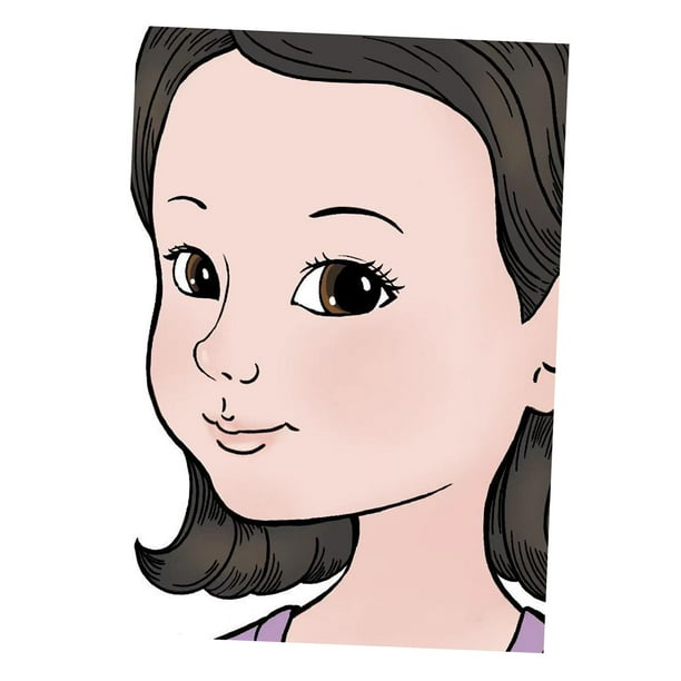 Faces Practice Board A4 Size Practice Makeup Display Tool for Kids and ...