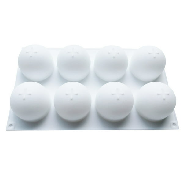 Silicone Ball Shape Mold Portable Replacement DIY 8 Mold Grid Home ...