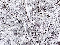 CakeSupplyShop White & Silver Cut / Shredded Paper Gift Box & Basket ...