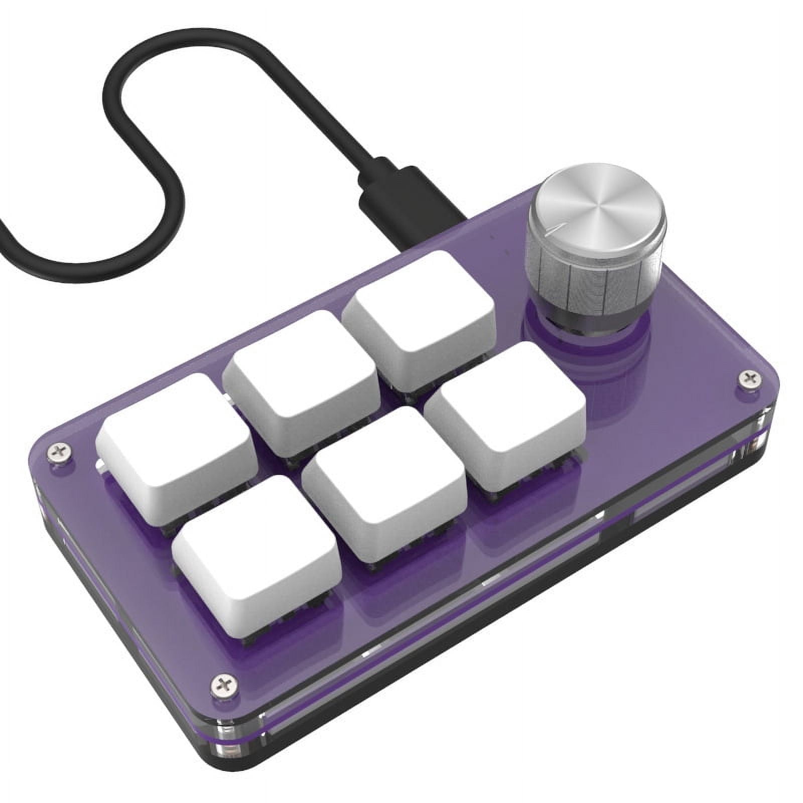 Mini teclado mecánico NQ 6 teclas interfaz USB personalizada para ...