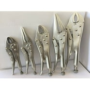 Hyper Tough 2-Piece Locking Plier Set with 6-1/2-Inch Long Nose and 7 ...