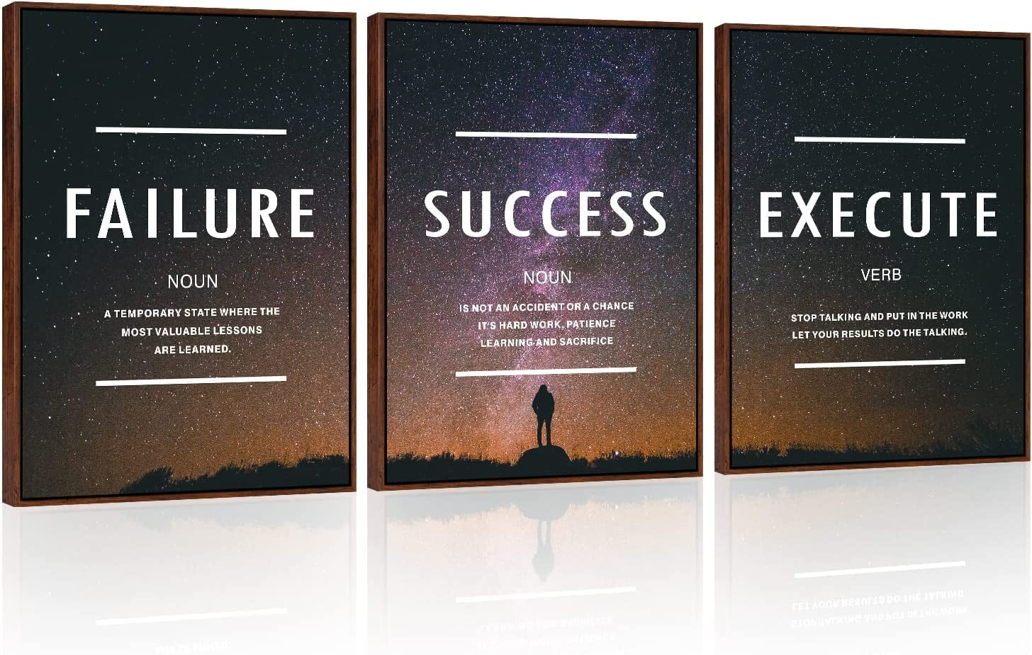 Motivational Office Decor Framed, Inspirational Room Decor Aesthetic ...