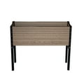 Everbloom Elevated Trough Planter Box Raised Garden Bed Brown 36" L x ...